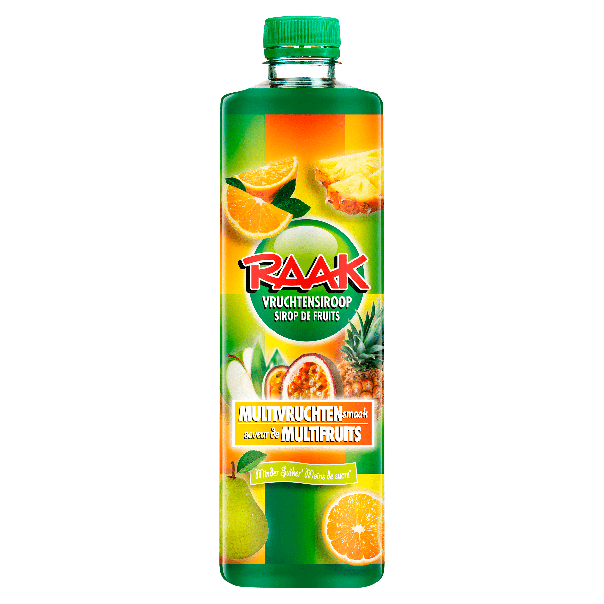 Raak Vruchtensiroop multivruchten Per Fles 750 ml
