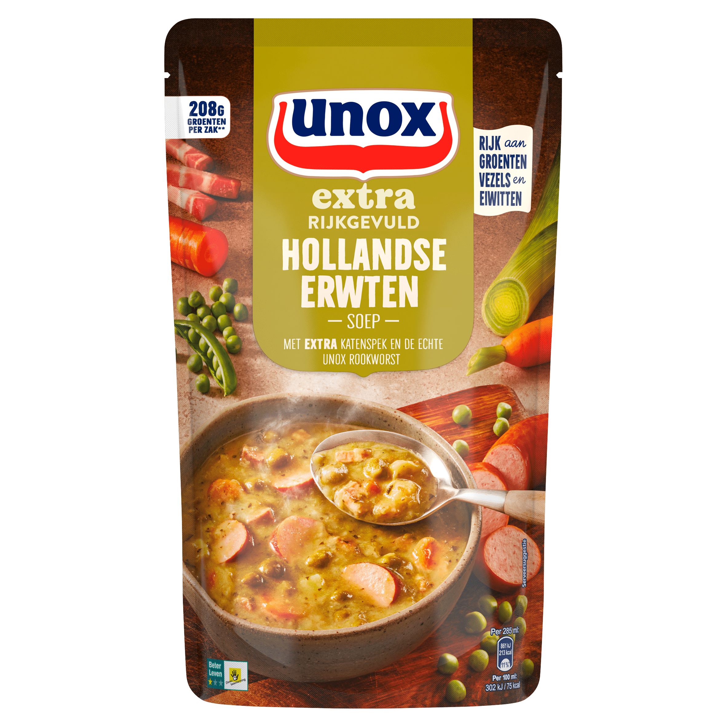 Unox Soep In Zak Erwtensoep Per Stazak 570 ml