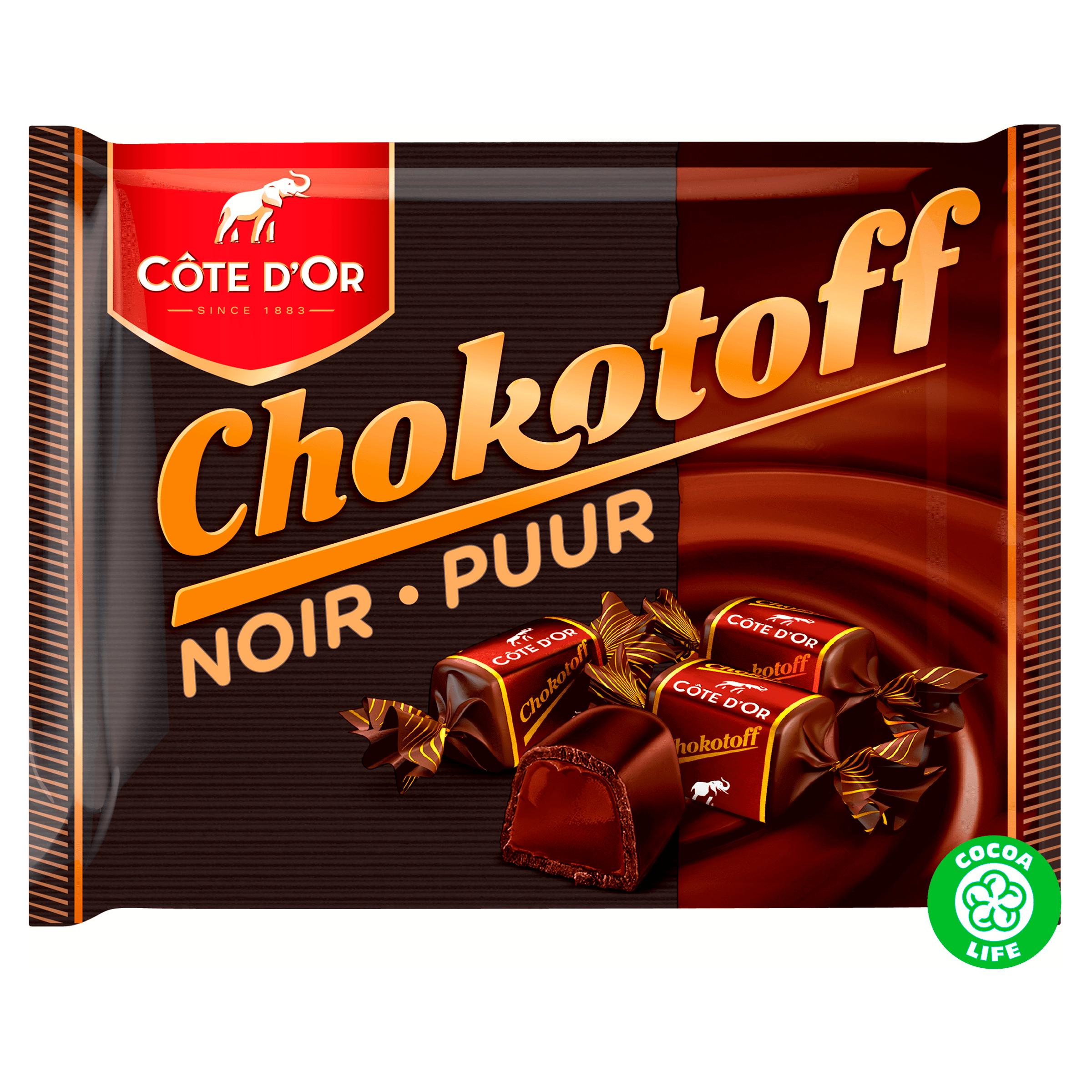 Côte d'Or Chokotoff chocolaatjes puur Per Zak 250 g