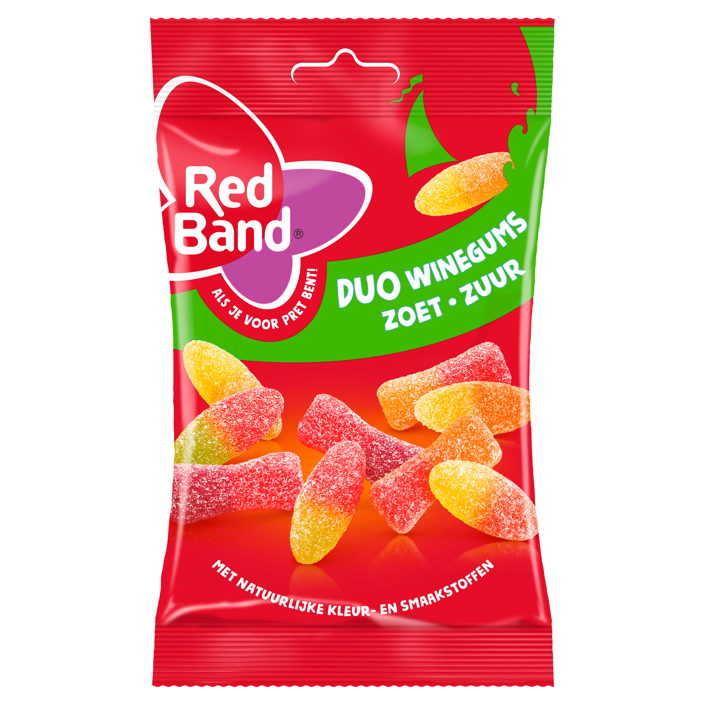 Redband Duo winegums zoet zuur Per Zak 120 g