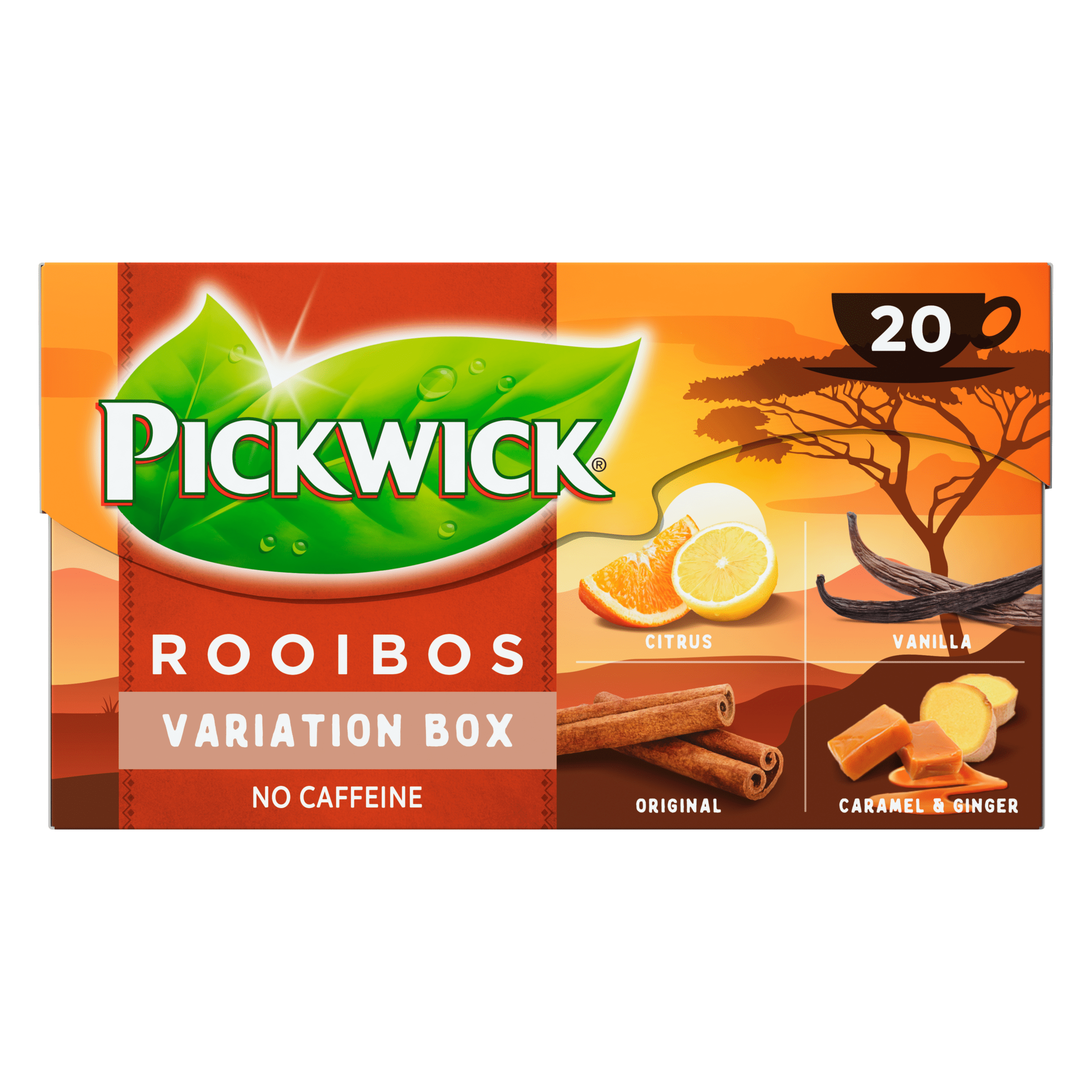 Pickwick Rooibos Harmony Variatiebox Per Doos 20 st