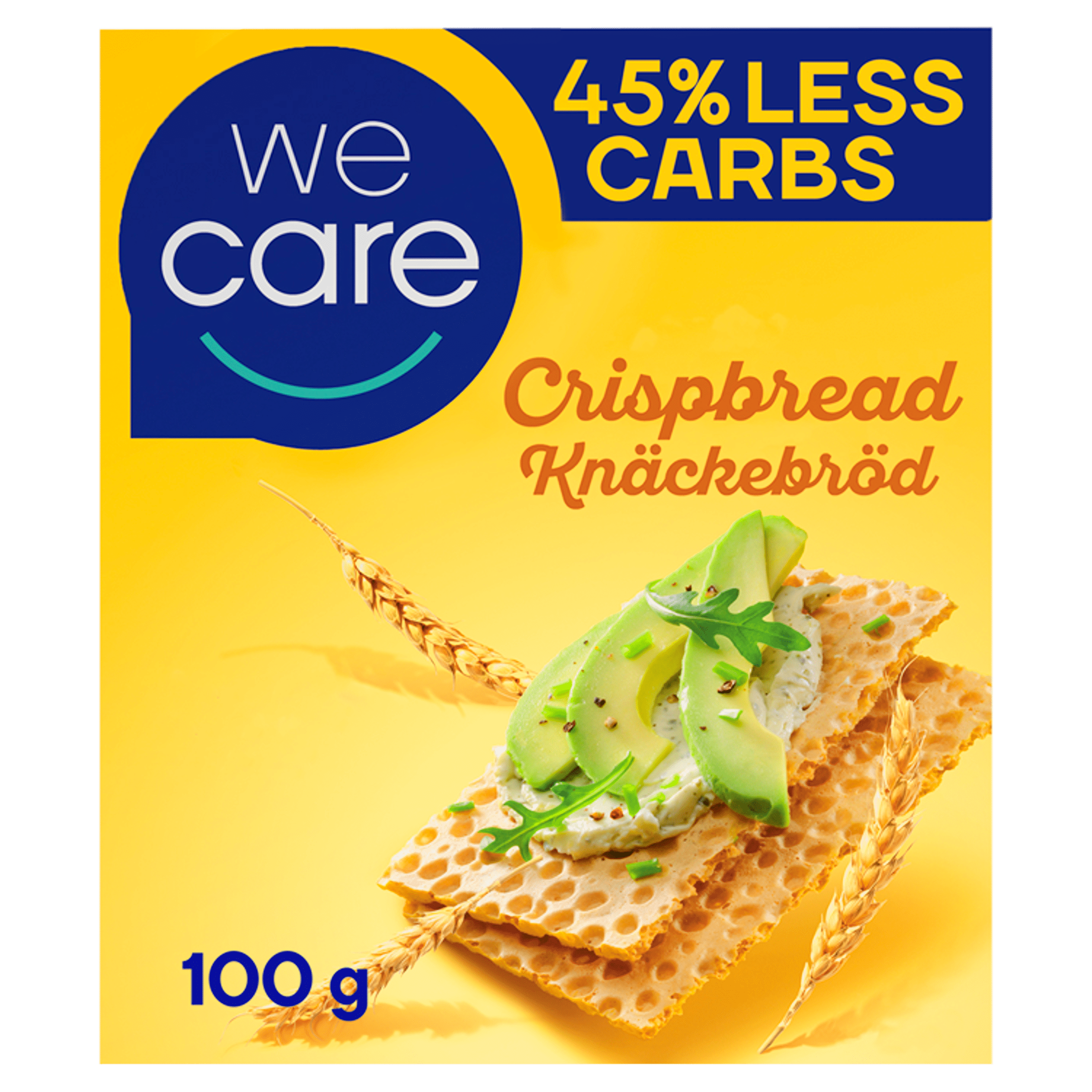 WeCare Crispbread knackebrod Per Doos 100 g