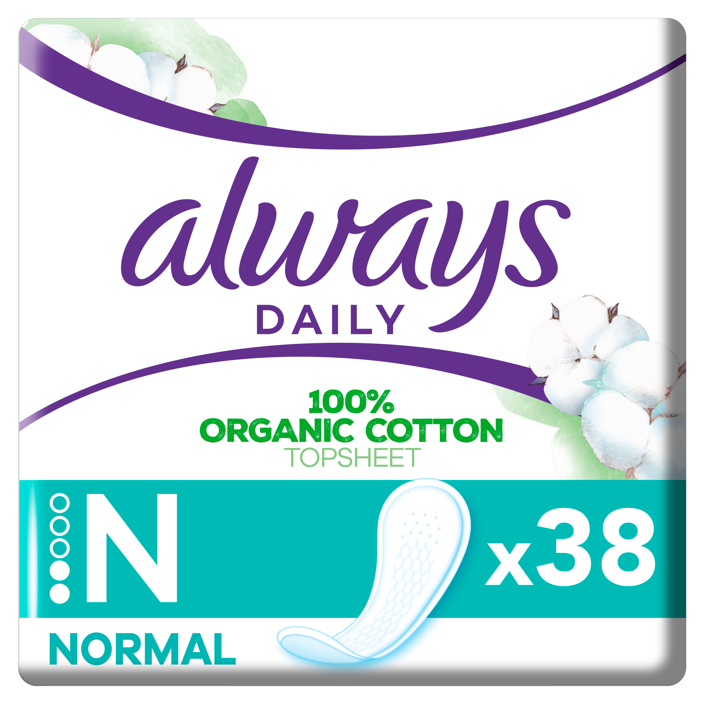Always Dailies cotton protection normal Per Doos 38 st