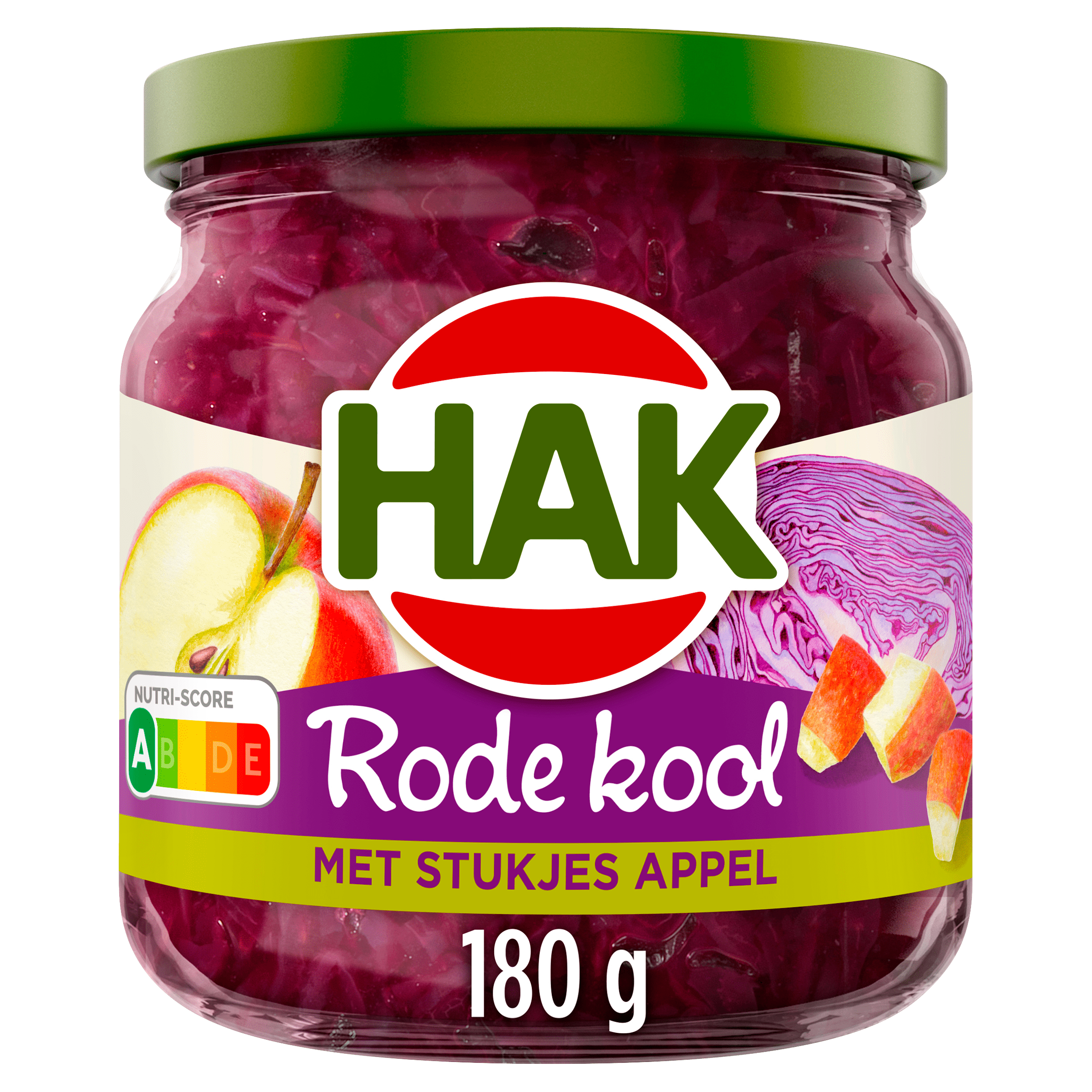 Hak Rode kool met stukjes appel Per Pot 180 g