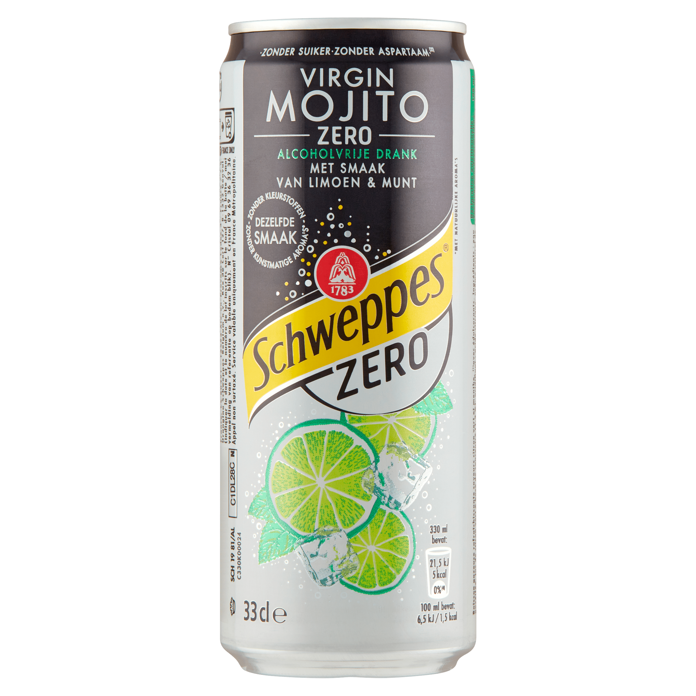 Schweppes Mojito zero Per Blik 330 ml - PLUS
