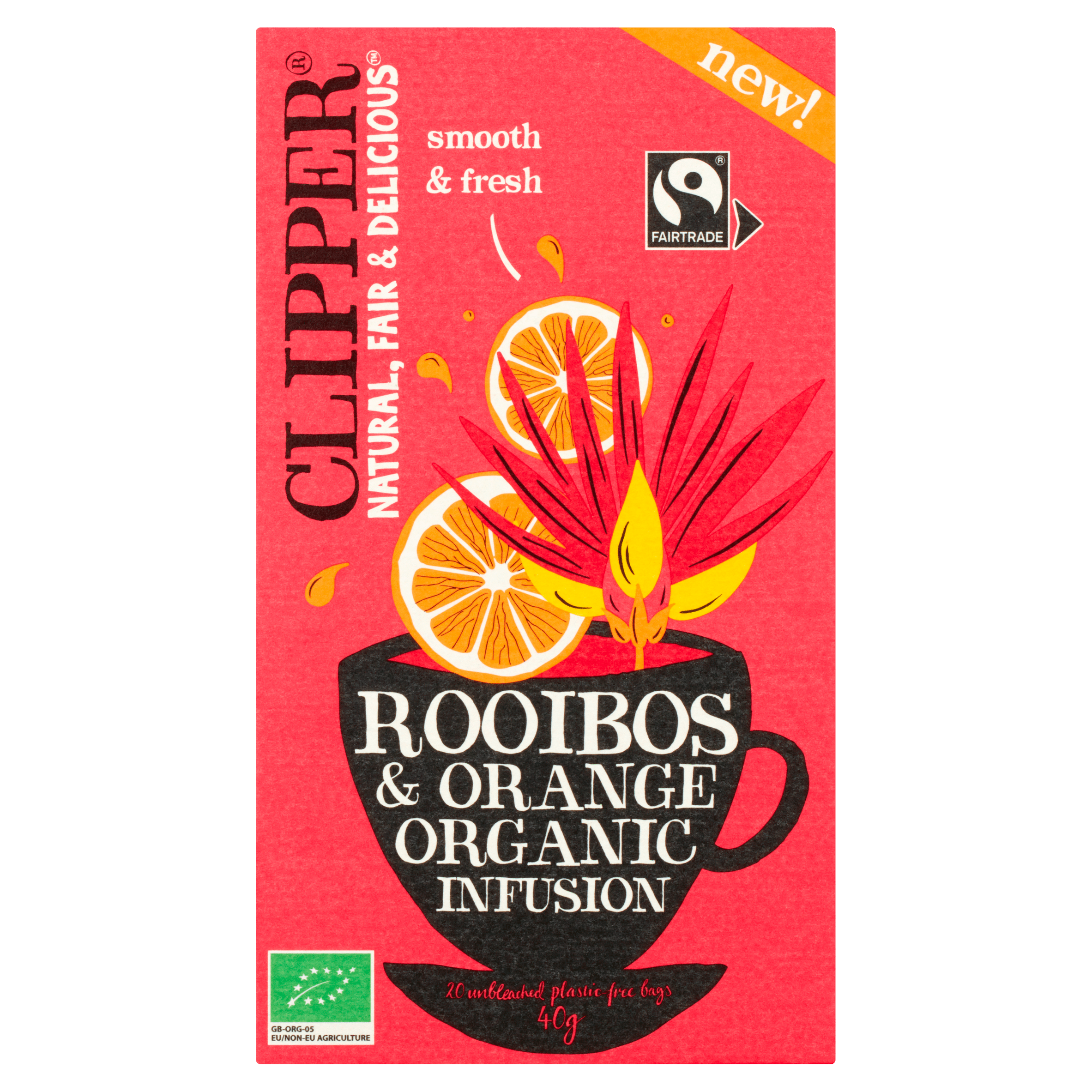 Clipper Rooibos & Orange Per Doos 20 st