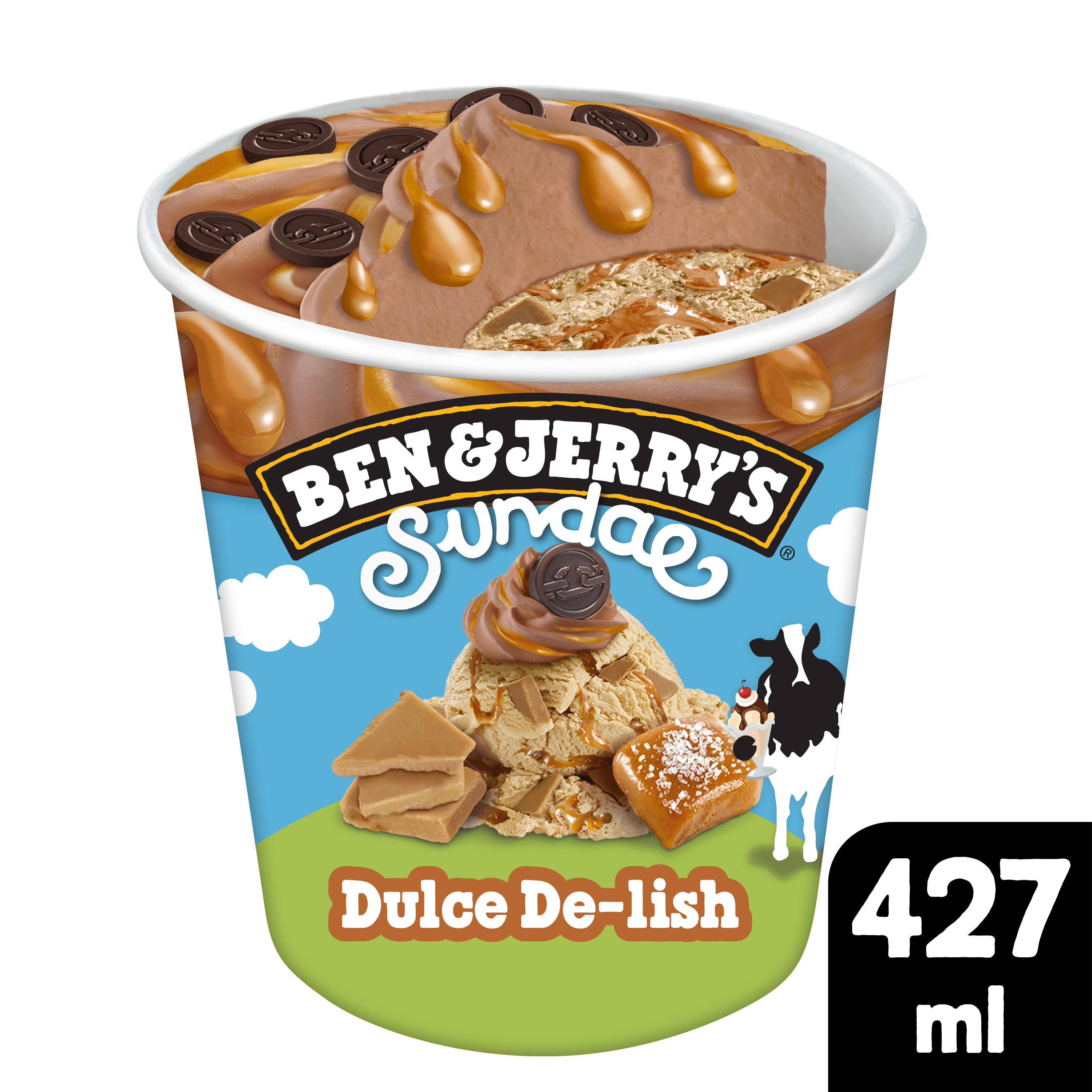 Ben&Jerry's Sundae Tubby - Dulce De-lish Per Beker 427 ml