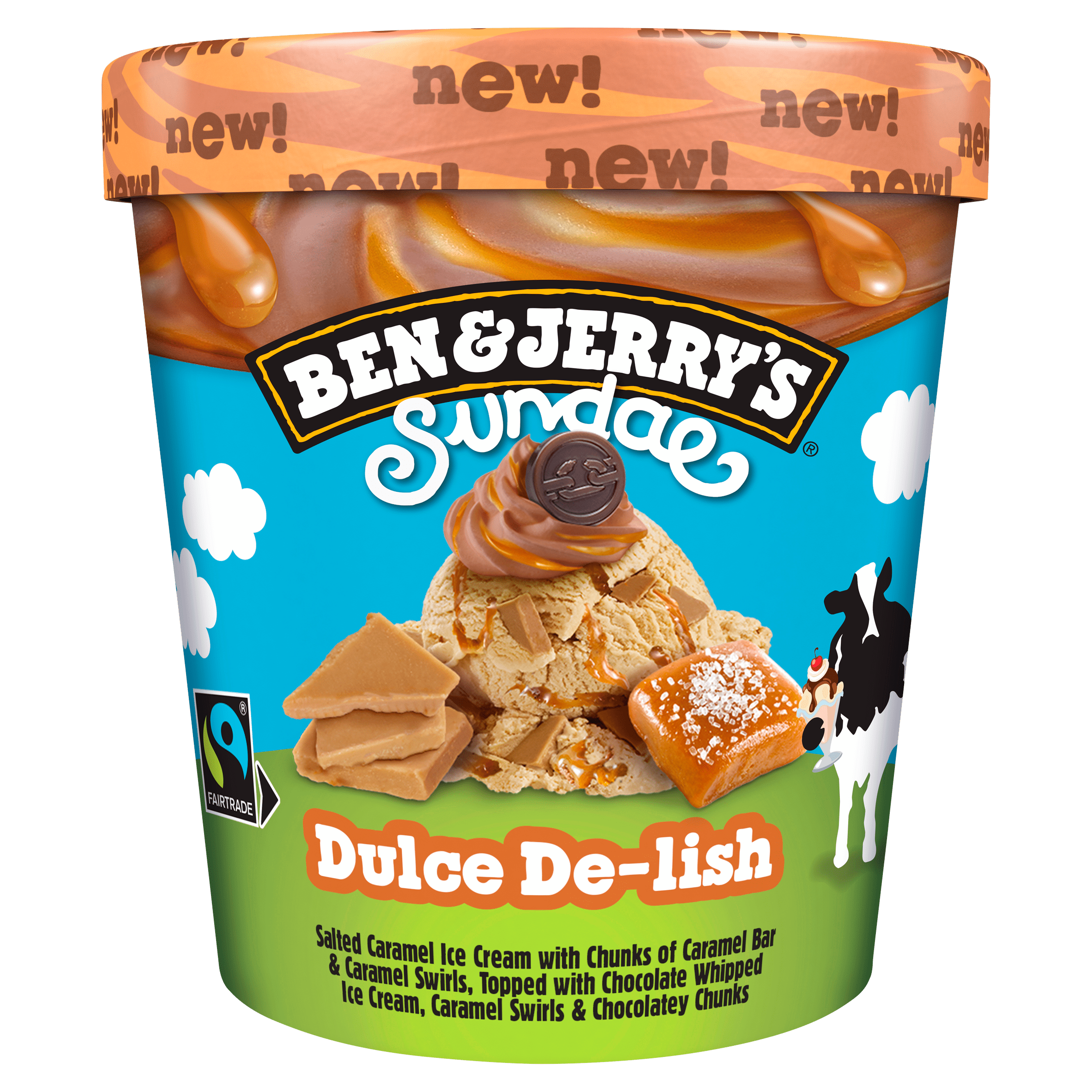 Ben&Jerry's Sundae Tubby - Dulce De-lish Per Beker 427 ml