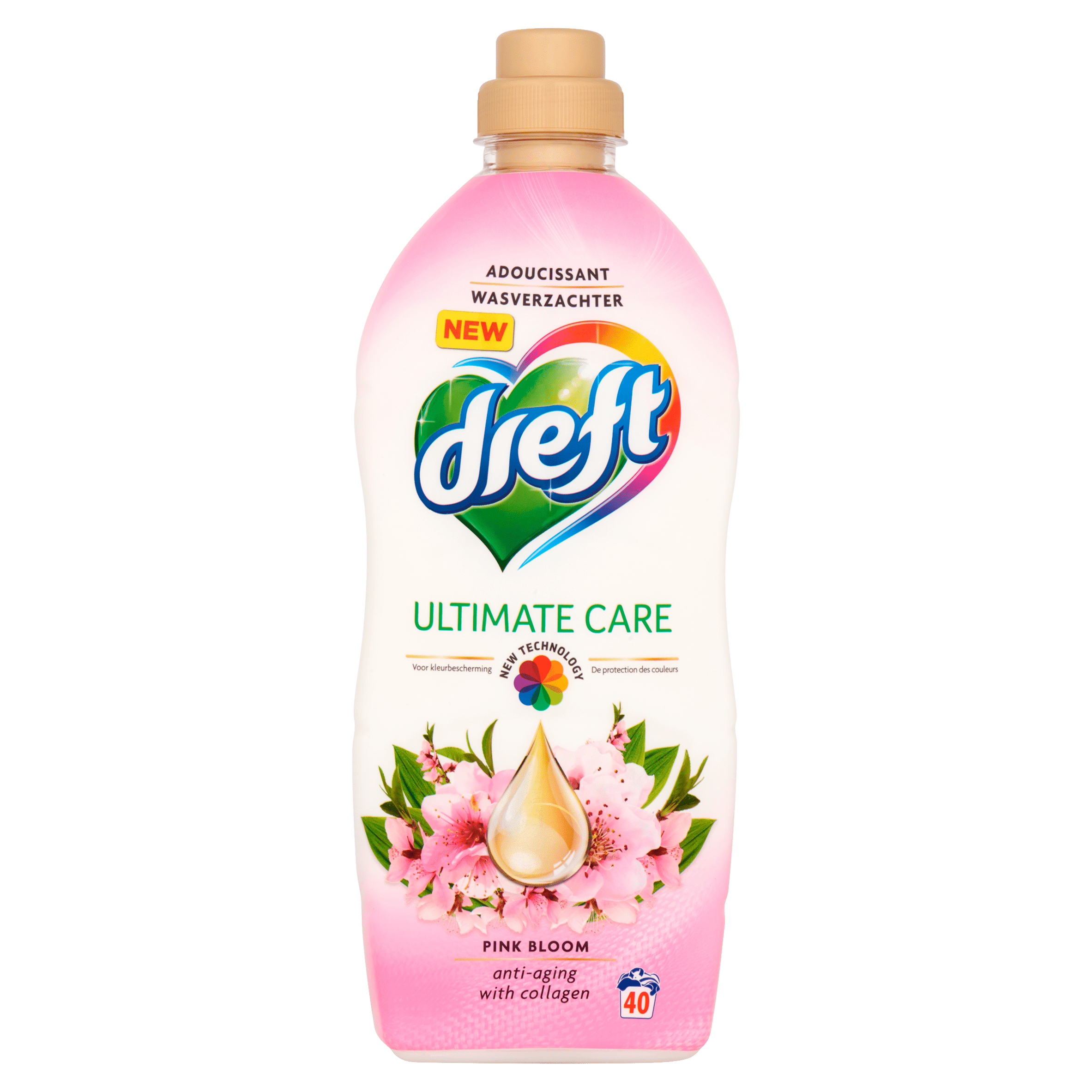 Dreft Wasverzachter Pink Bloom Ultimate Care Per Fles 1000 ml