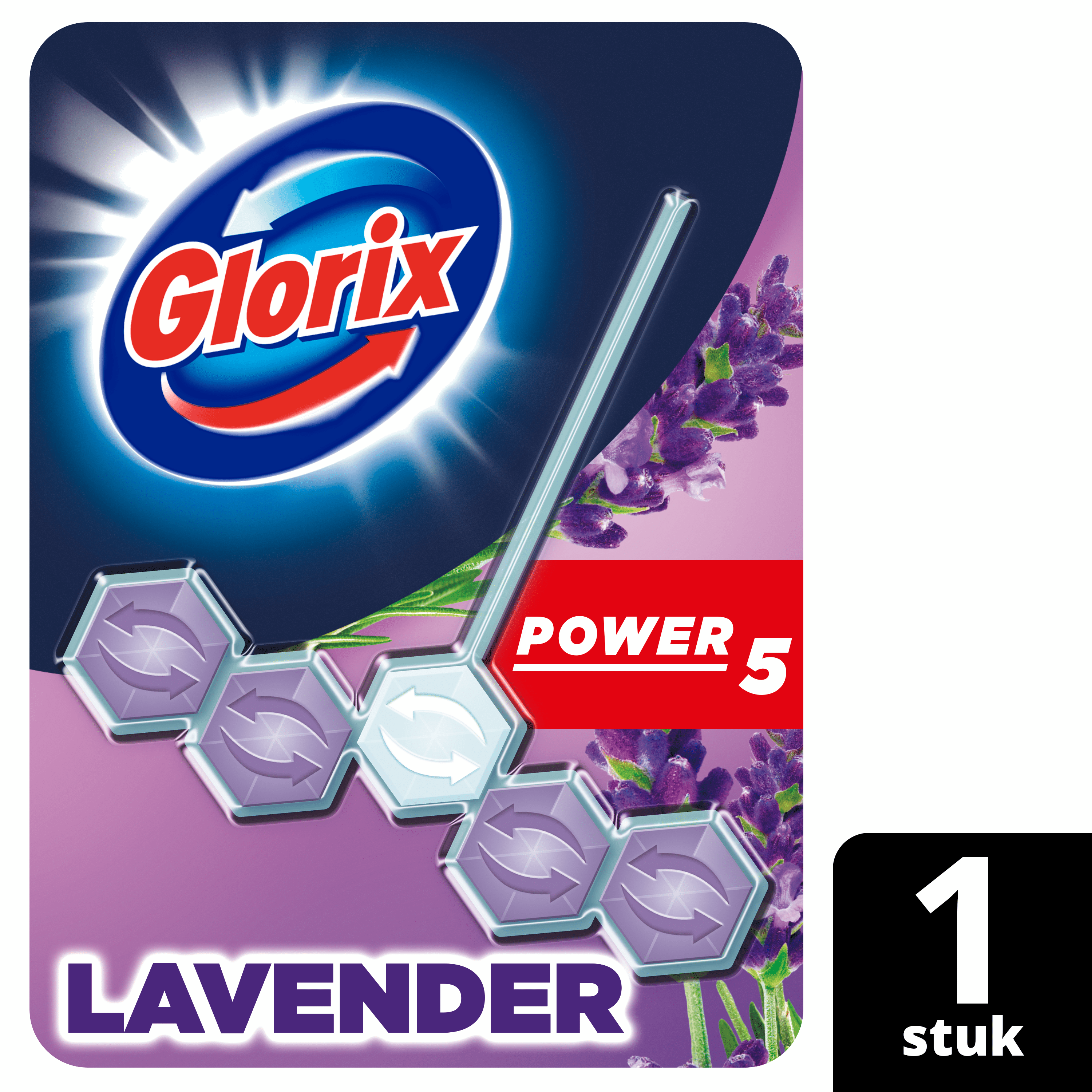 Glorix Toiletblok lavendel Per Stuk 1 st
