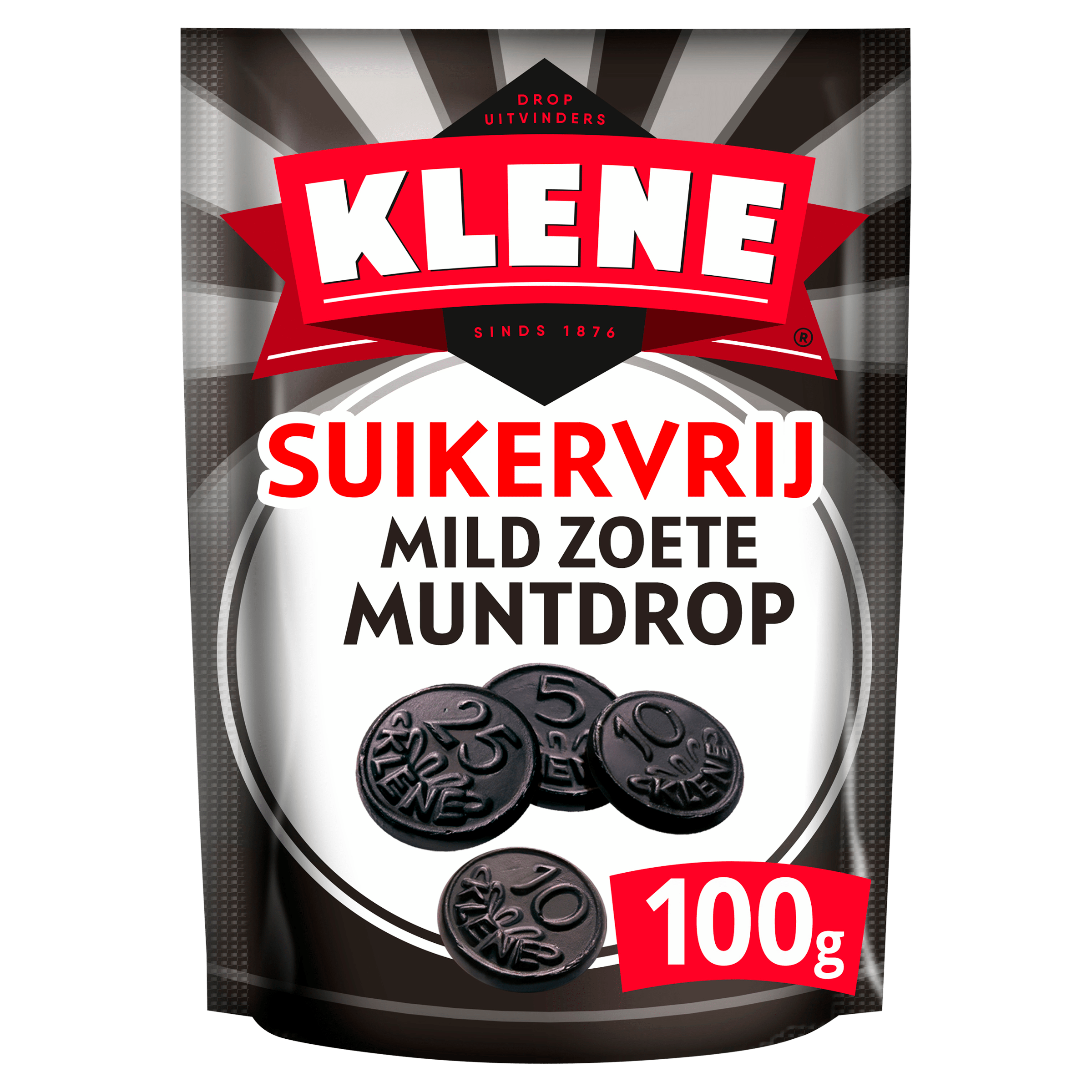 Klene Suikervrij muntdrop Per Zak 100 g