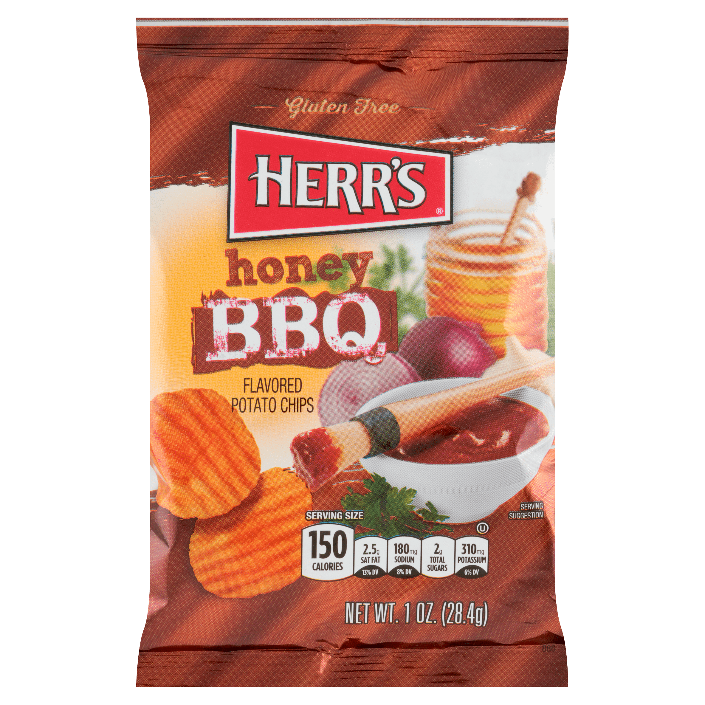 Herr's Honey BBQ Chips Per Zak 28 g