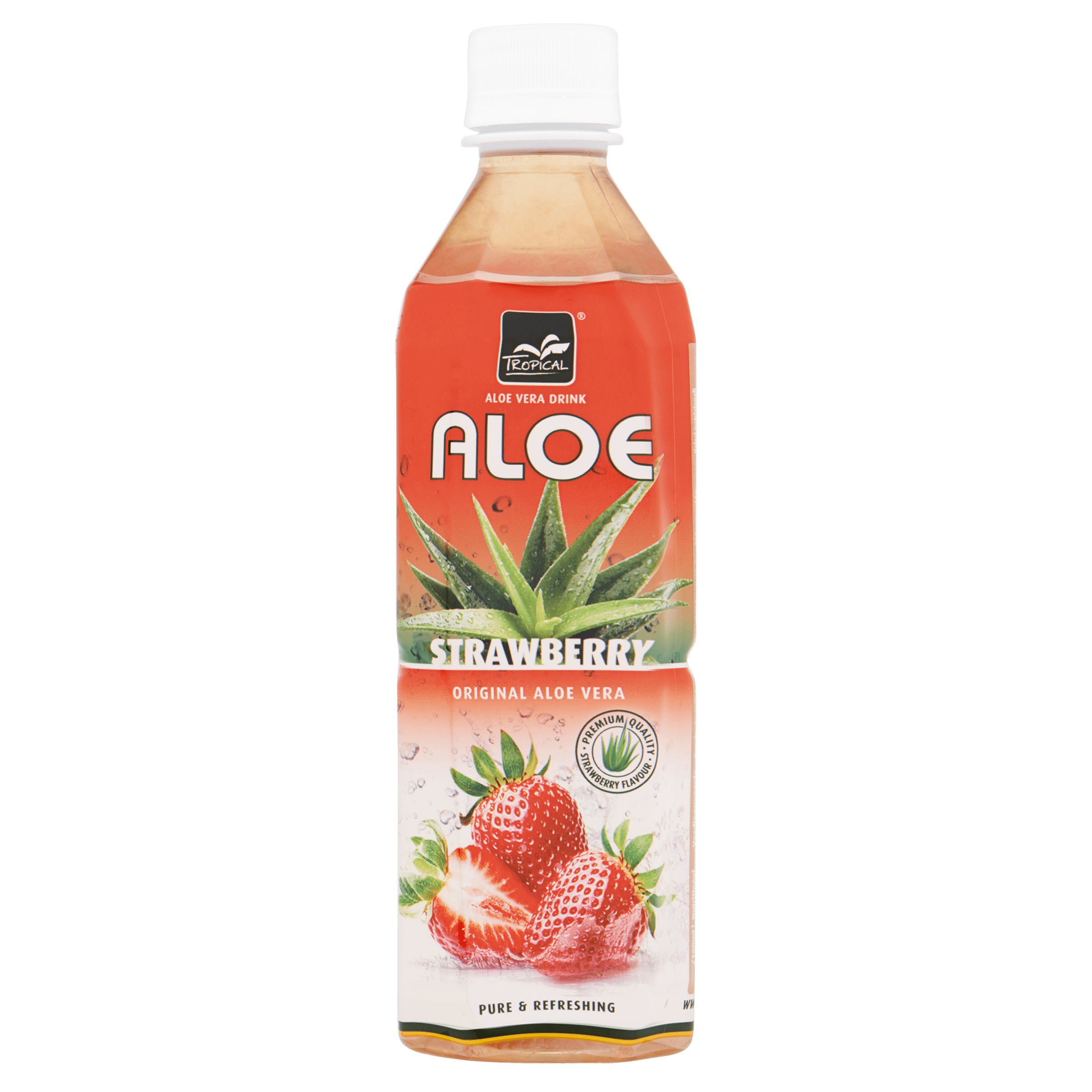Tropical Aloe vera aardbei drink Per Fles 500 ml