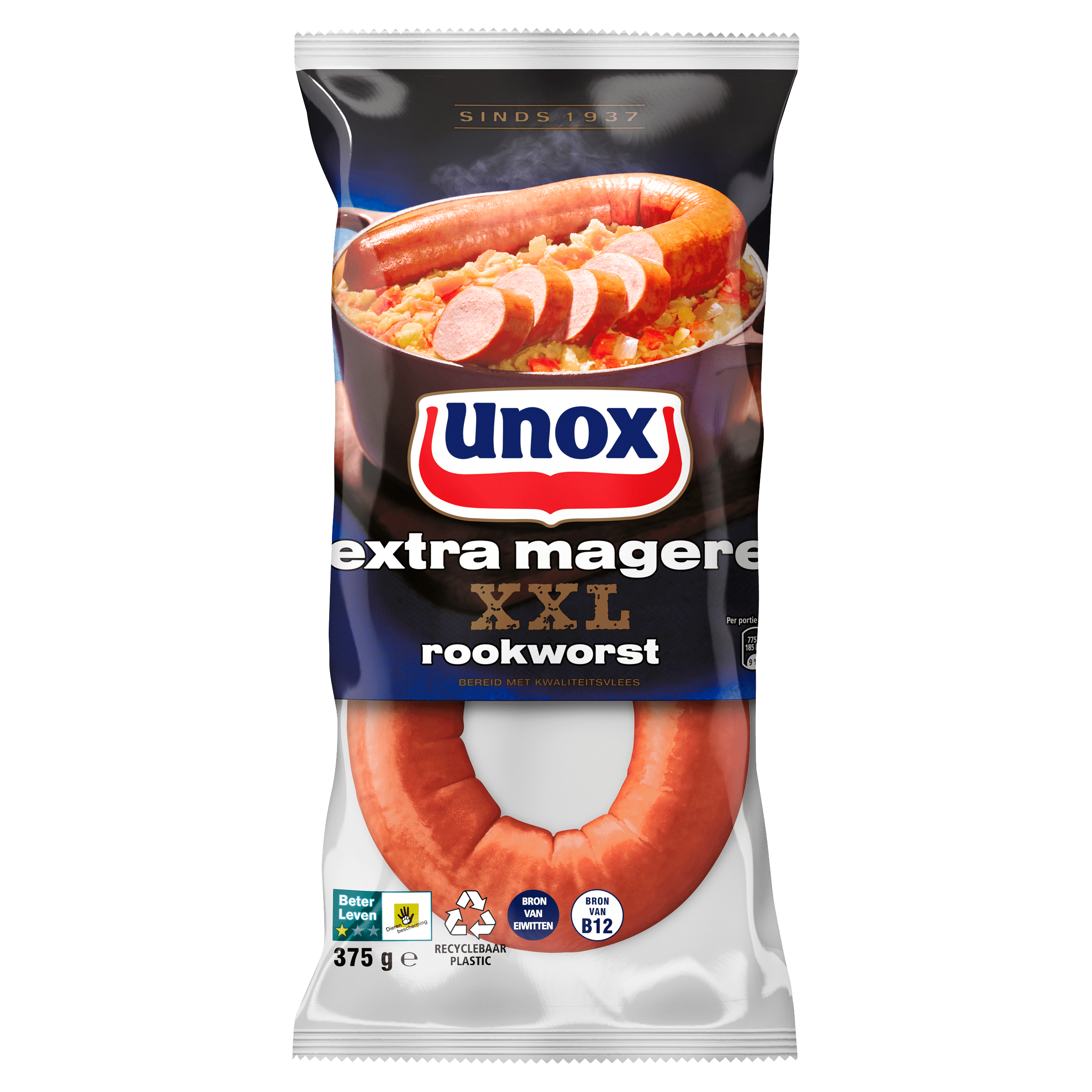 Unox Rookworst mager XXL Per Zak 375 g