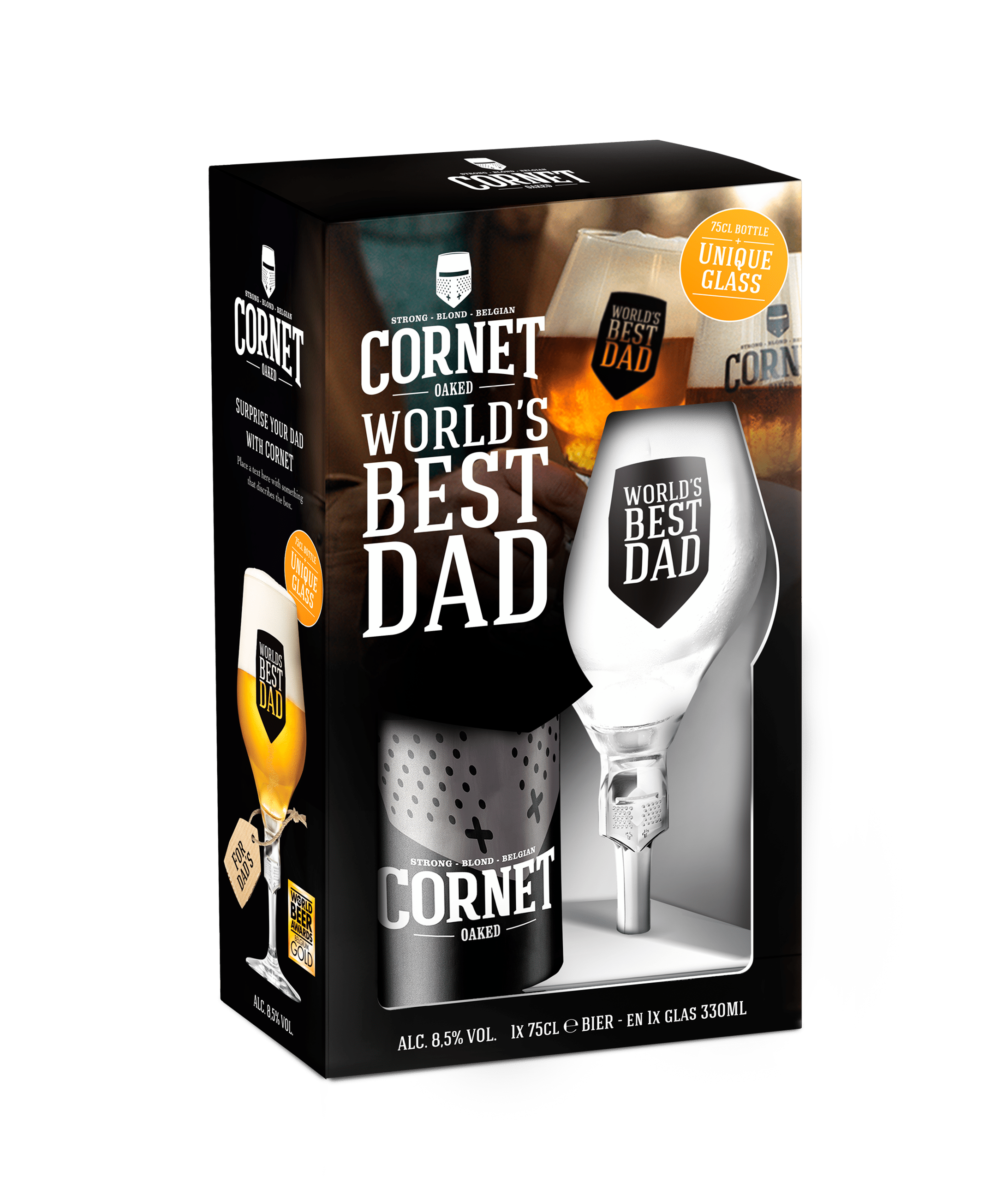 Cornet Cornet Oaked Box Bot 6x1x75 Gift + Gla Per Doos 1070 g