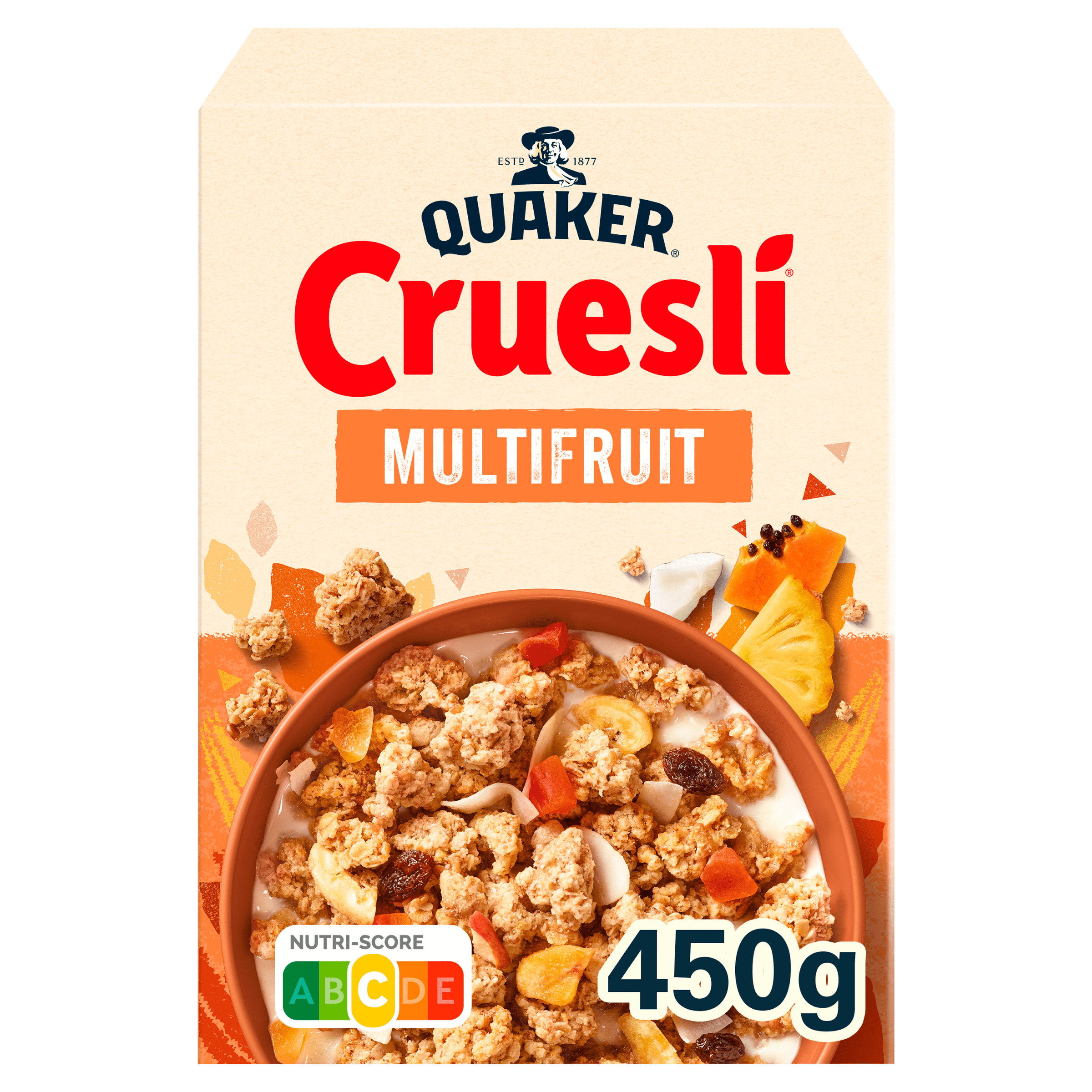 Quaker Cruesli multifruit Per Pak 450 g