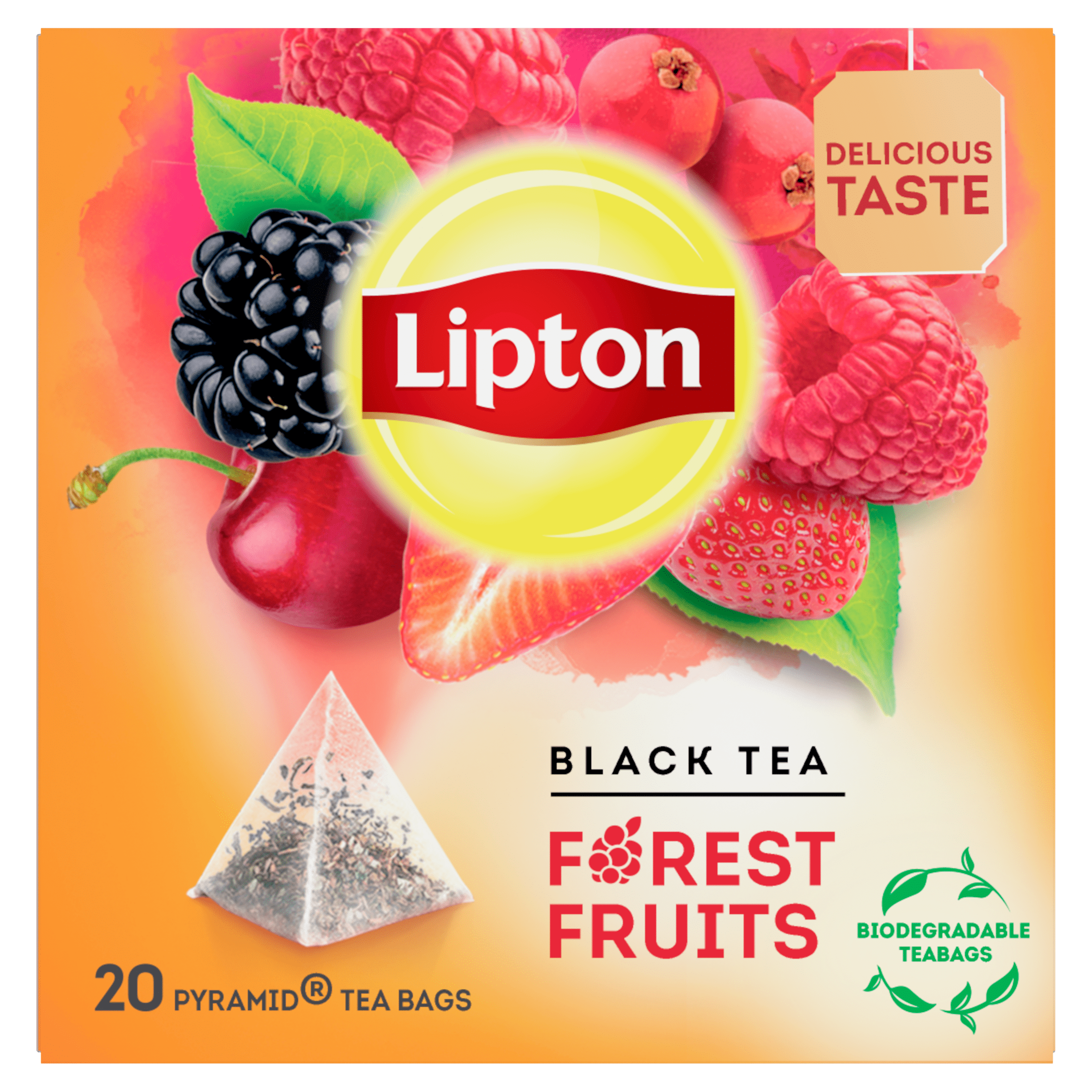 Lipton Zwarte thee Forest Fruit Per Doos 20 st