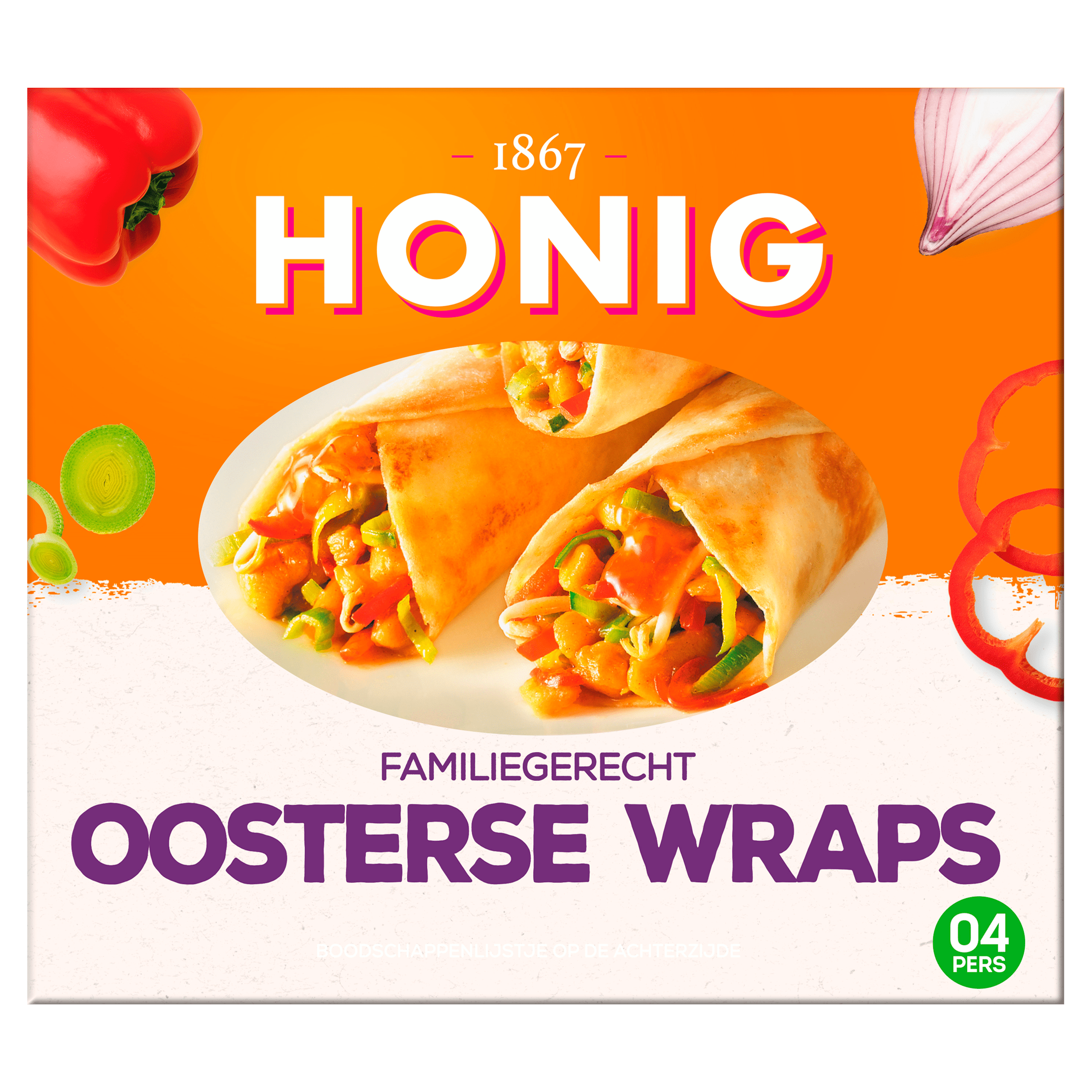 Honig Familiegerecht oosterse wraps Per Doos 355 g