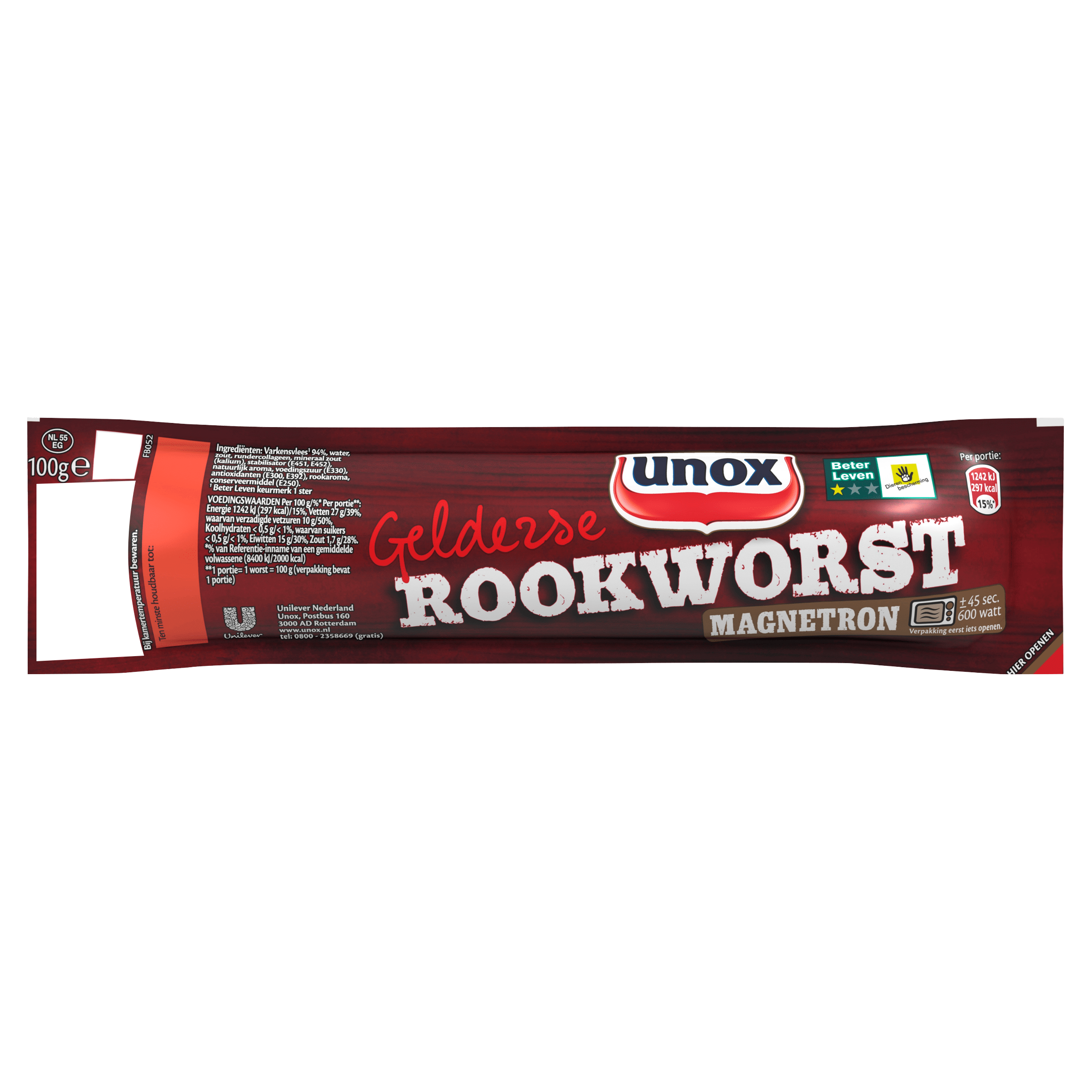 Unox Magnetron Rookworst Per Krimp 100 g