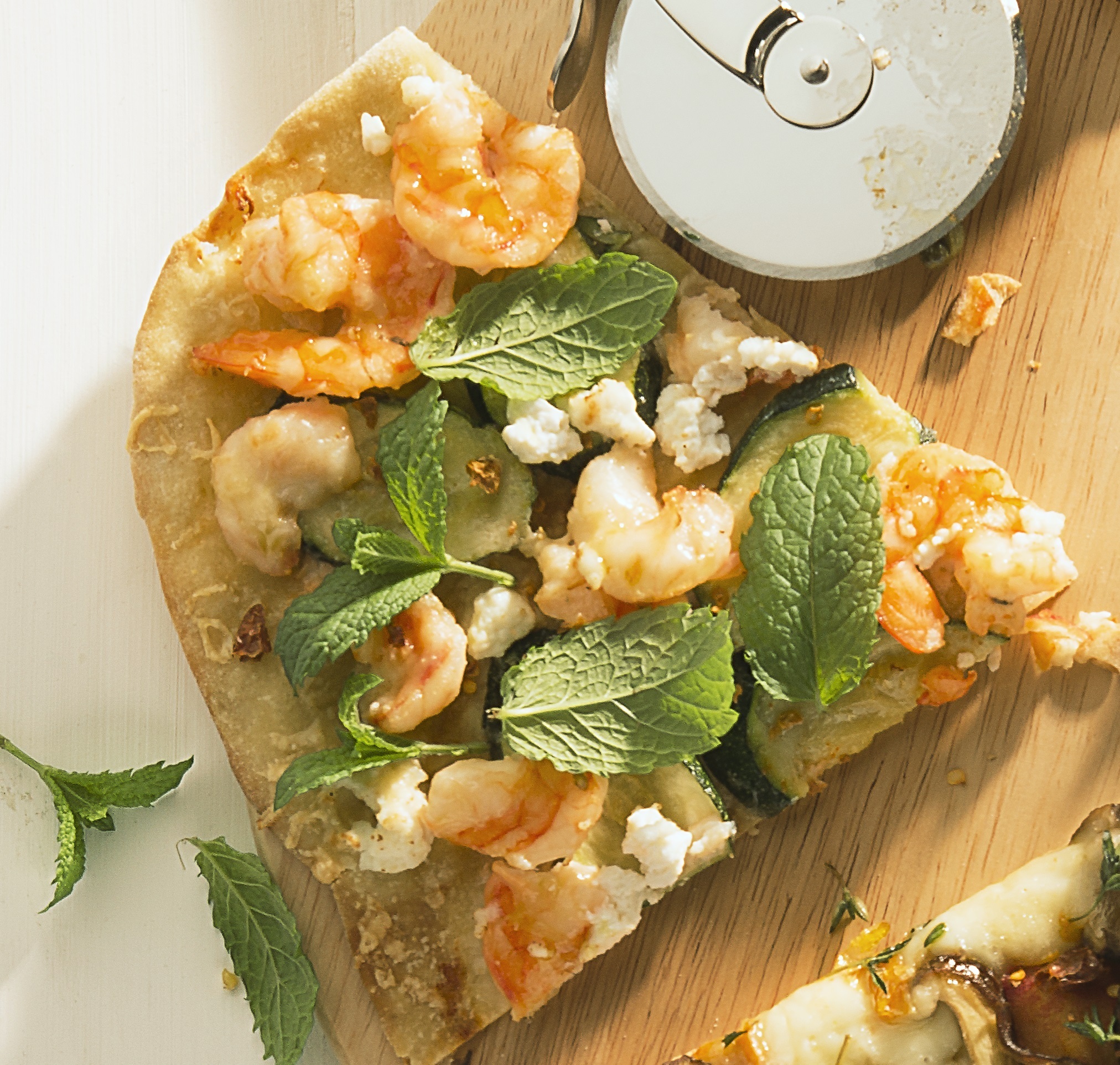 Pizza Gamba's & Zucchini | Recepten | PLUS