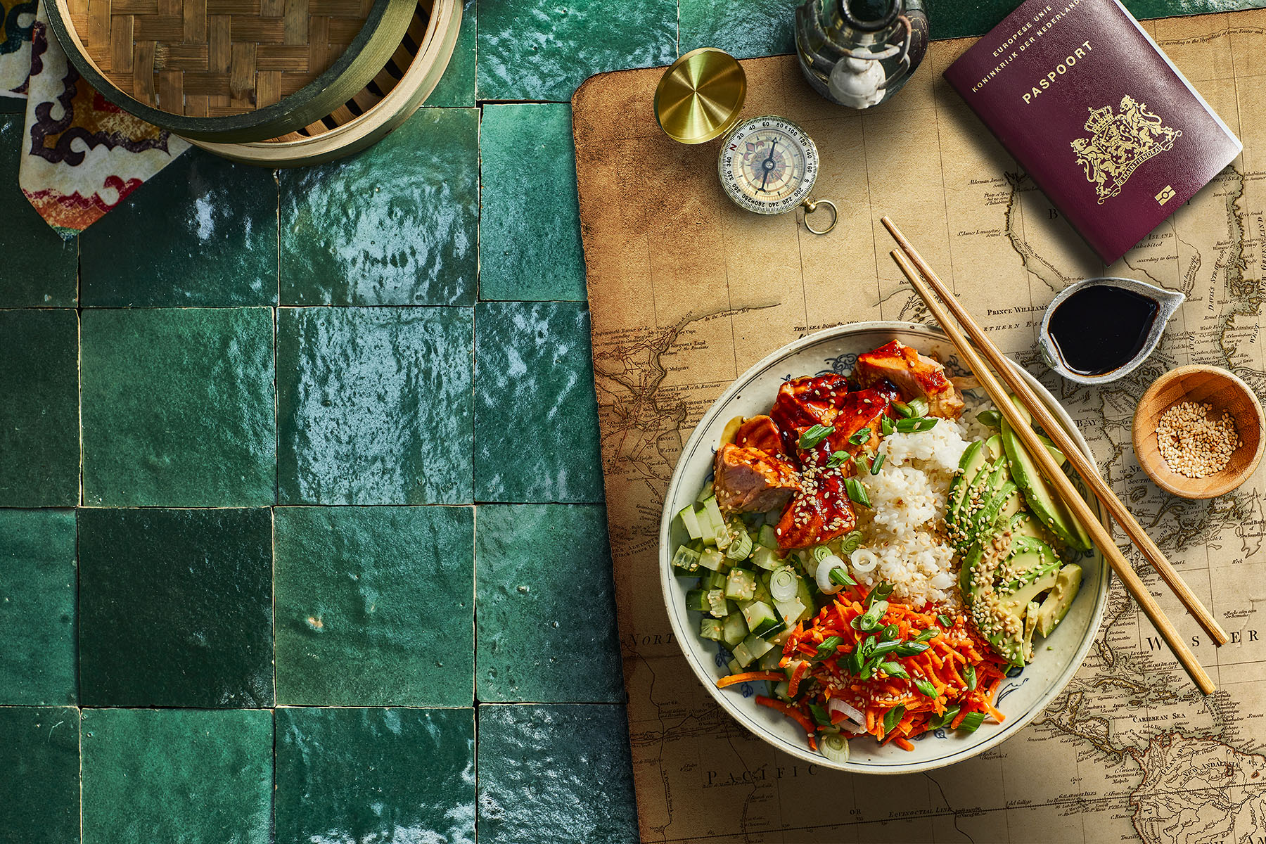 Poké bowl met teriyaki-zalm | Recepten | PLUS