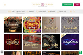 GOLDEN GRAND Casino im Test 2025: Bis zu 930 CHF Bonus