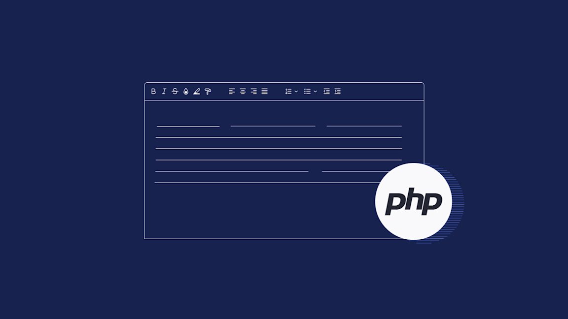 How to add a WYSIWYG editor to your PHP website | TinyMCE