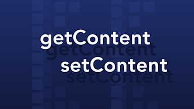 How to get content from the editor and set content | TinyMCE
