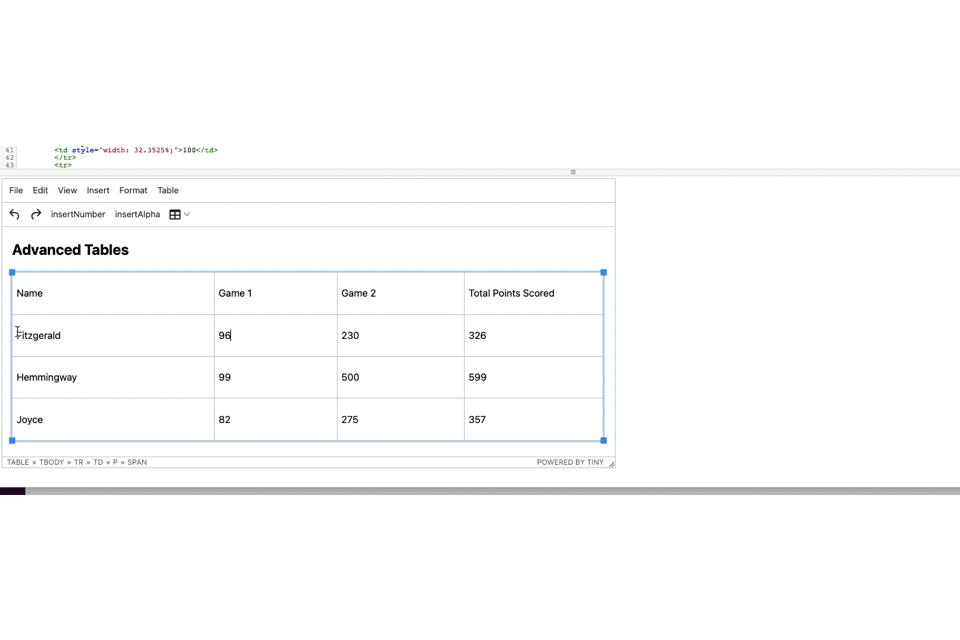 How to generate sortable HTML table | TinyMCE How to generate sortable HTML table | TinyMCE