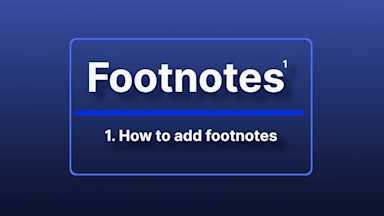How to add footnotes to the textarea in your app | TinyMCE