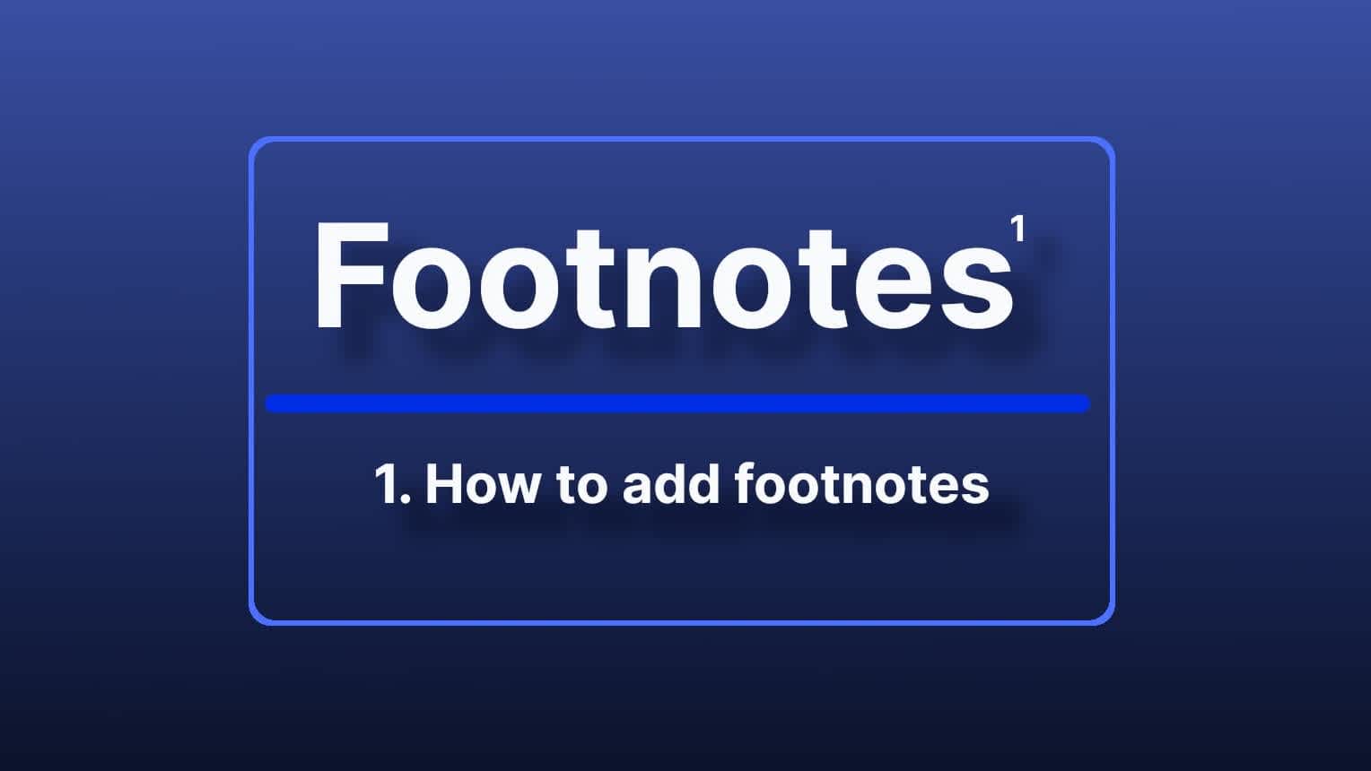 How to add footnotes to the textarea in your app | TinyMCE