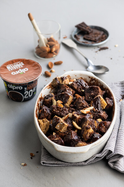 Chocolate Bread Pudding | Alpro