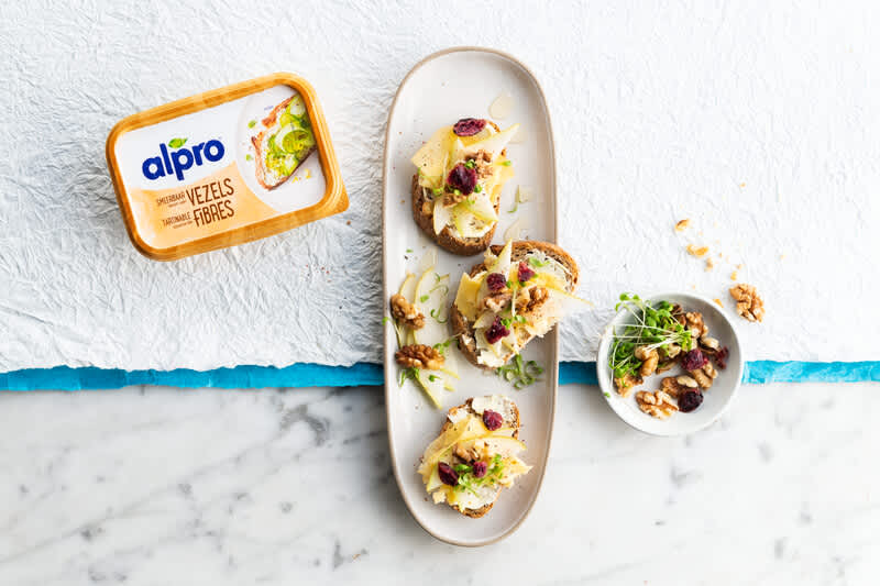 Toast met kaas en peer | Alpro