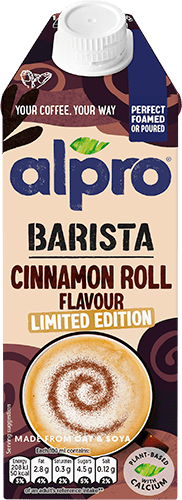 Alpro limited edition barista Cinnamon Roll flavour | Alpro