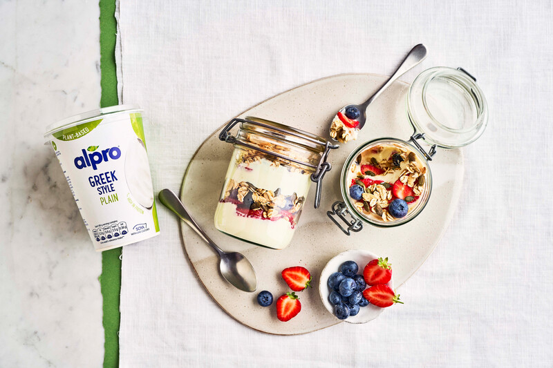 Quick Greek Style Granola Parfait | Alpro