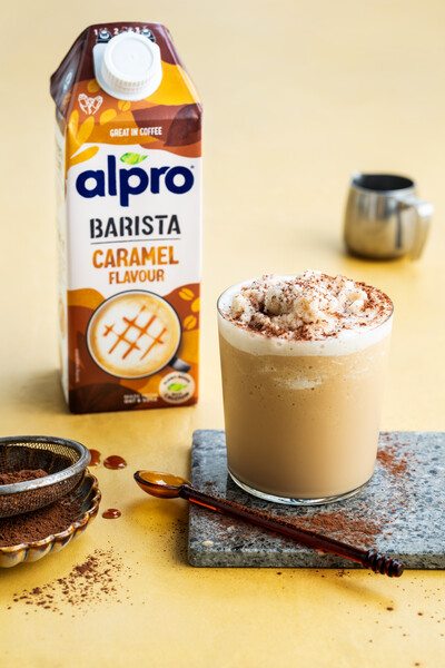 Ijskoude karamel frappé | Alpro