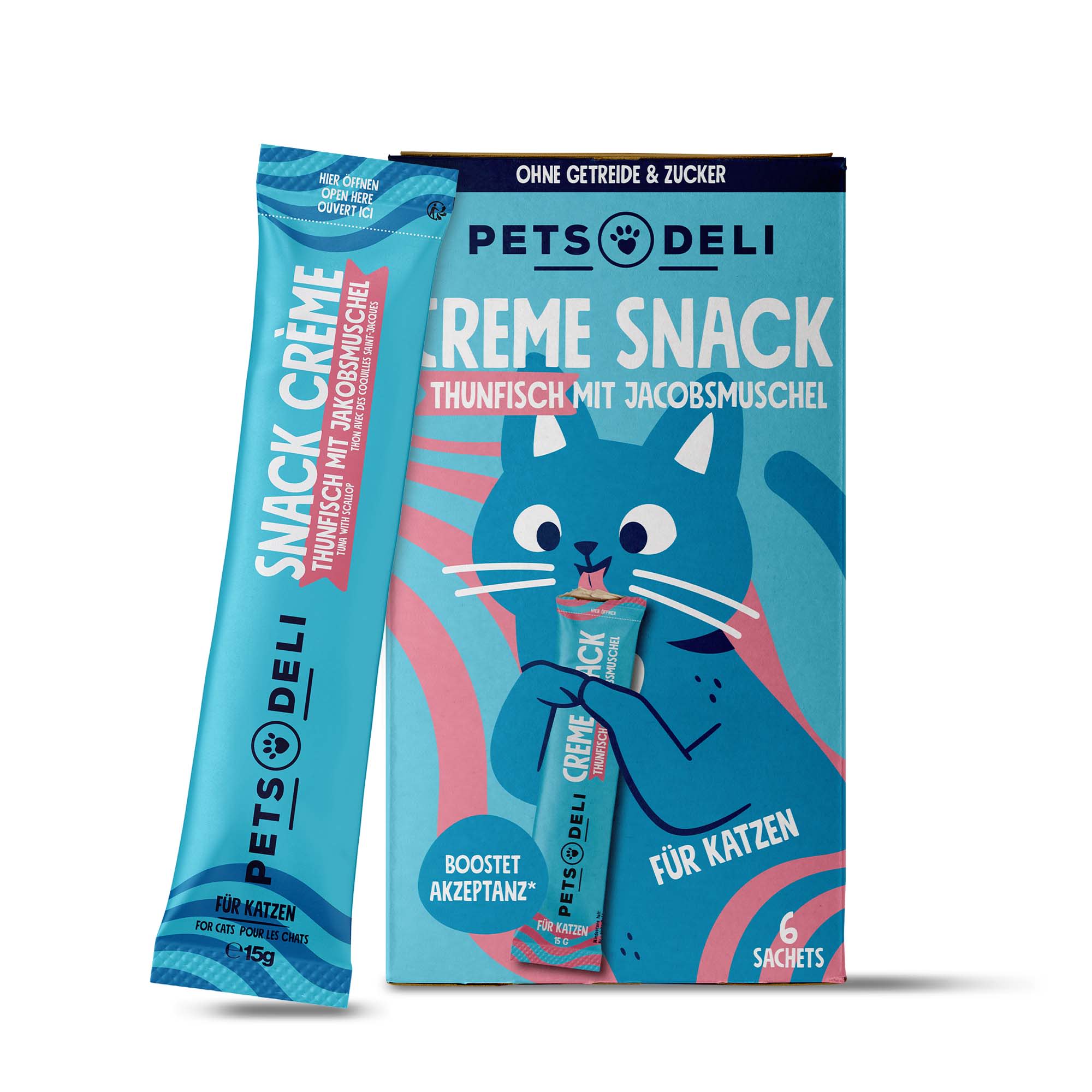 "Snack Crème" Multipack mit Huhn, Thunfisch und Krill für Katzen - Pets ...