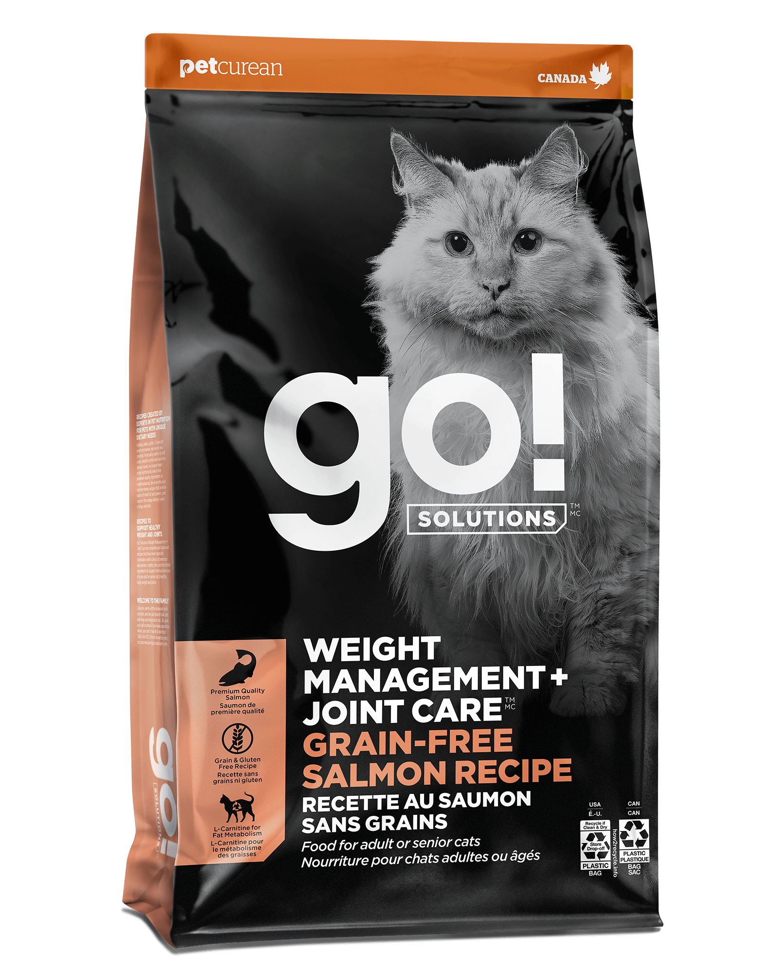 Weight Management + Joint Care Salmon Grain-Free Dry Cat Food | Go ...