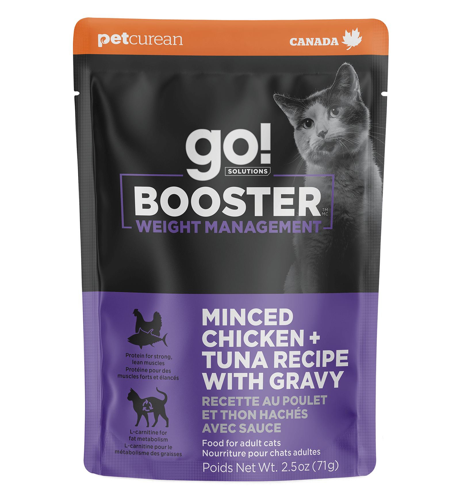 Go! Booster Weight Management Minced Chicken + Tuna with Gravy Complete ...