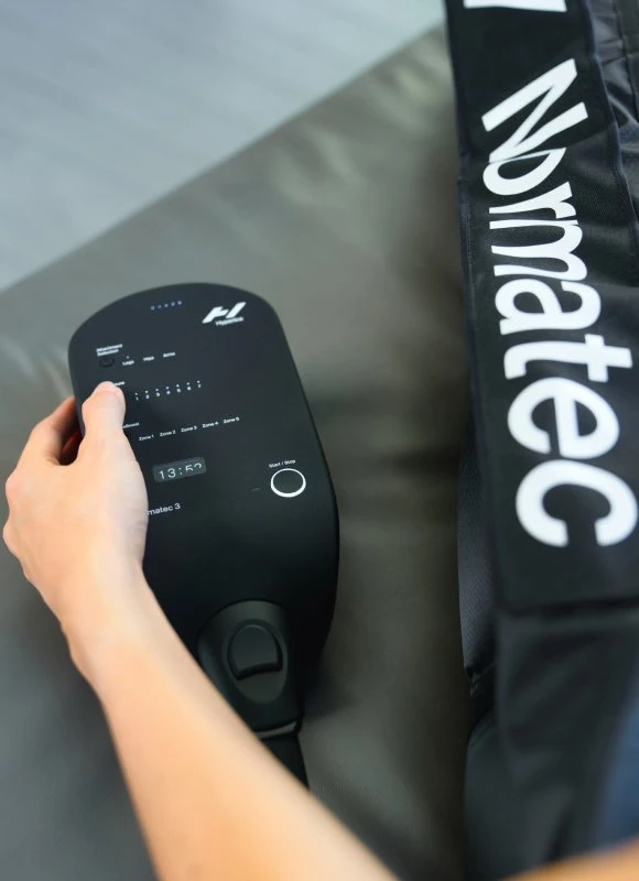 conquer sore muscles normatec is like the best massage of your life it ...