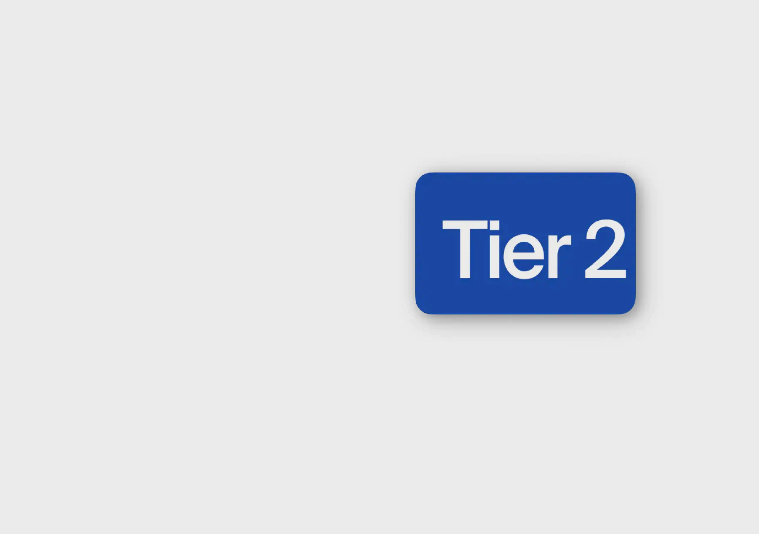 Replace Model Tier 2