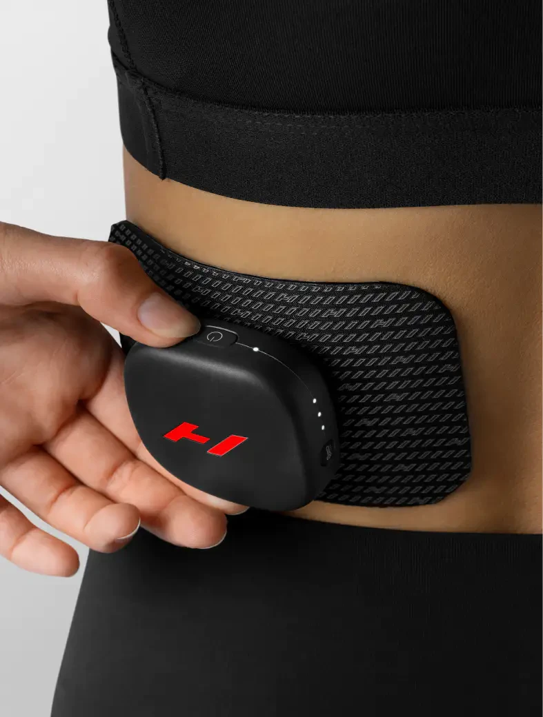 Control con tres botones (encendido, calor y vibración)