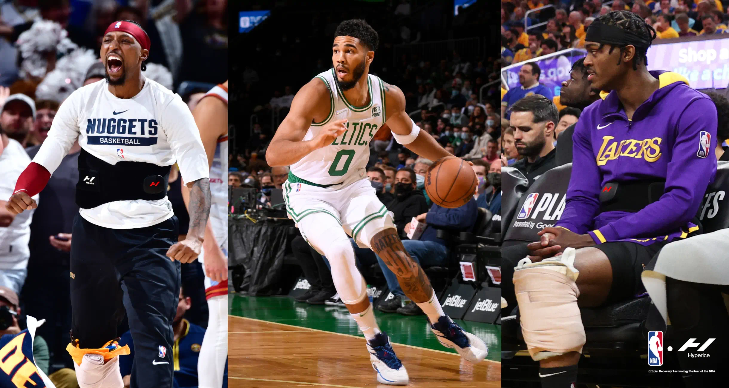 Our suite of warm up and recovery technology, including the Venom heated massage and Hypervolt ...