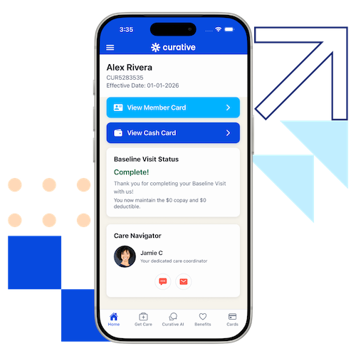 Curative Health Plan App | Your Benefits, Member Card & AI in Your Pocket