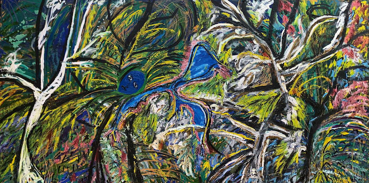 Davida Allen, Old grey gums – spirit figure lurking — Artwork — Philip ...