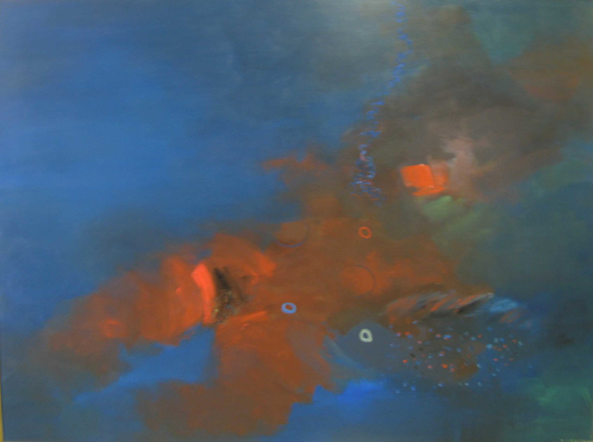 Gordon Shepherdson Estate, Swimmer with spotted fish — Artwork — Philip ...