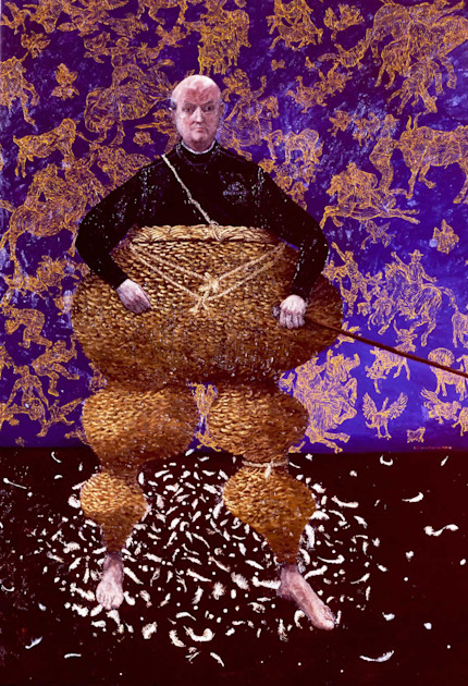 William Robinson Estate, Self portrait with basket — Artwork — Philip ...