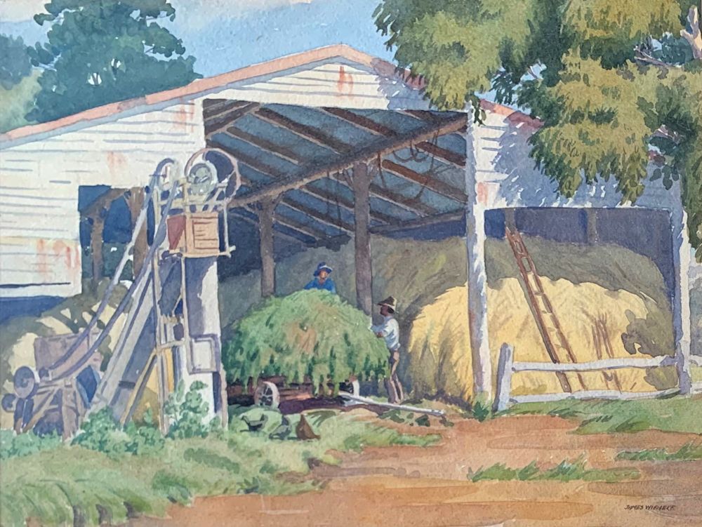 James Wieneke, The hay barn — Artwork — Philip Bacon Galleries