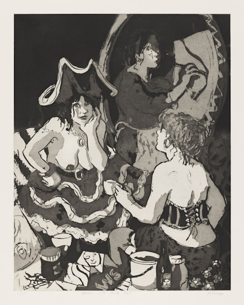 Wendy Sharpe, Woman with pirate hat — Artwork — Philip Bacon Galleries