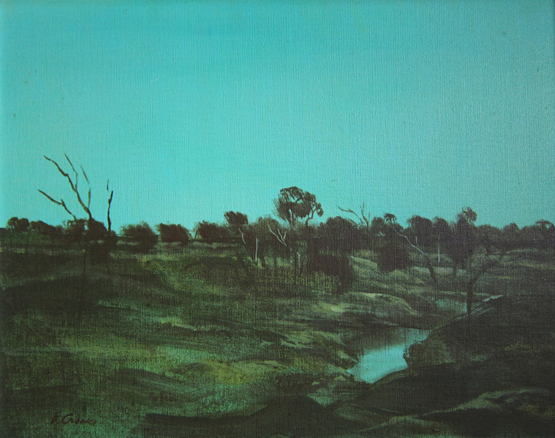 Ray Crooke Estate, Palmer River landscape — Artwork — Philip Bacon ...